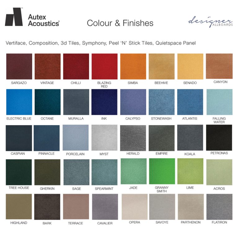 Autex Acoustics | Designer Allboards