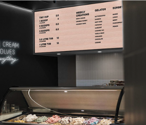 Felt Grooved Letterboard - Frameless Menu Board | Designer Allboards