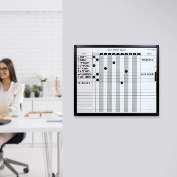 Staff Status Planner Board Whiteboards - Sydney Melbourne Brisbane ...