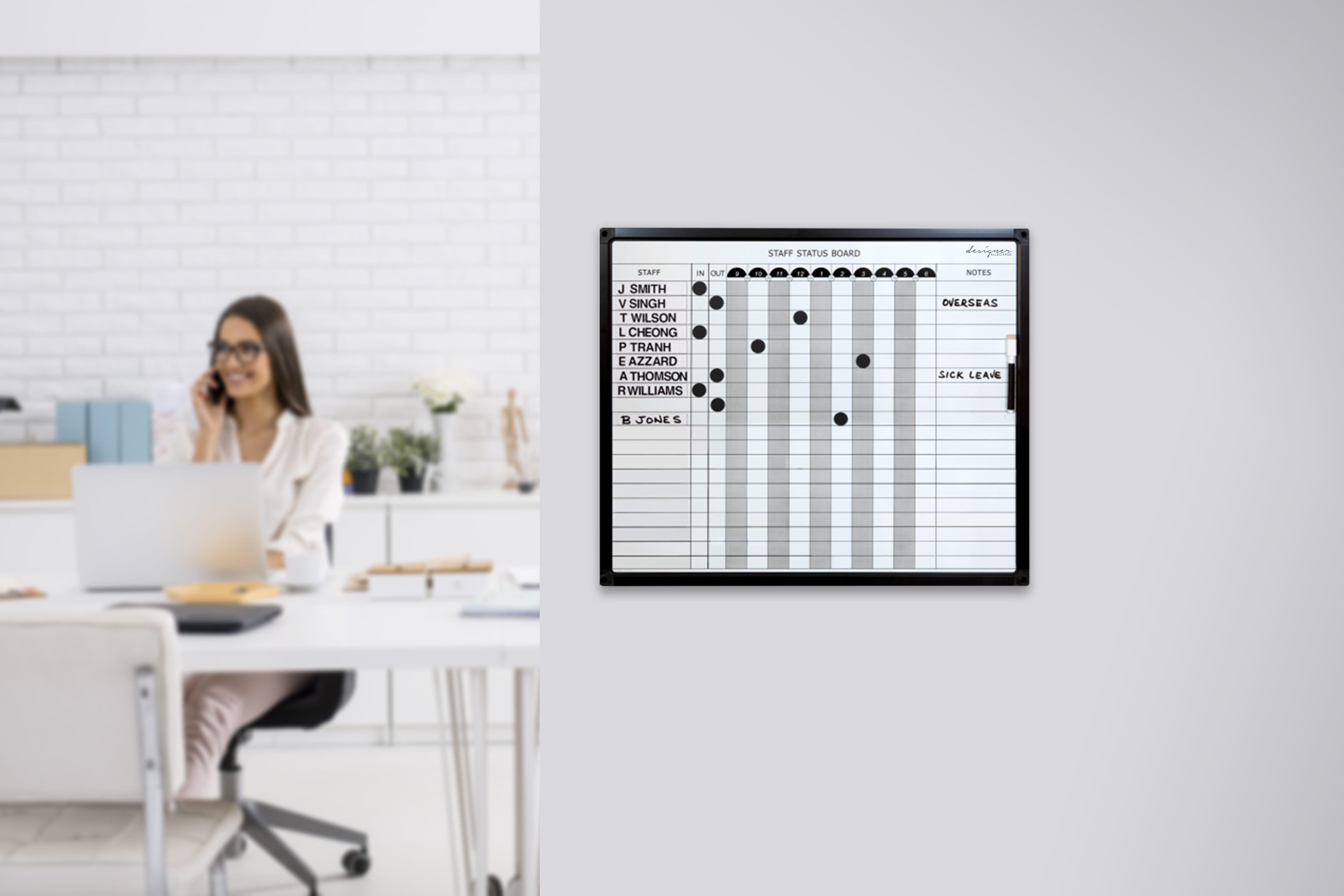 Planner – Staff Status Board | Designer Allboards